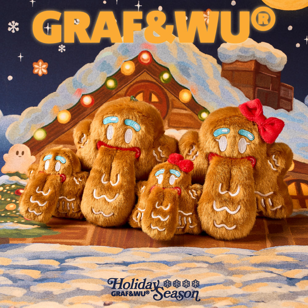Christmas Plush Charm: Gingerbread Ghost Couple Gift – GRAF&WU